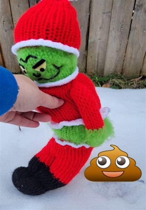 Mooning Grinch Crochet Knitting Machine Doll Funny Pdf Pattern Only Etsy