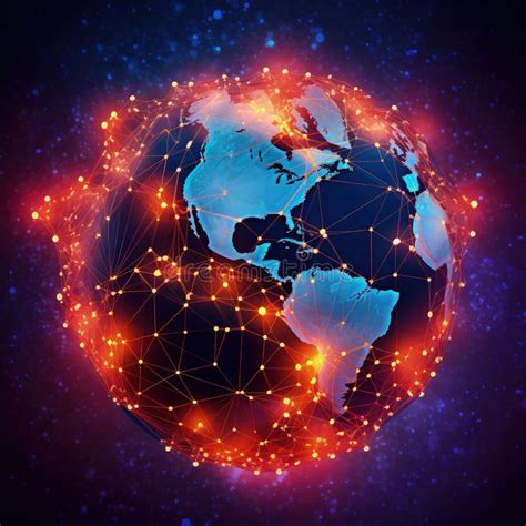 Innovative Communication Tech Concept Of A Globally Connected World Cloud Computing Network