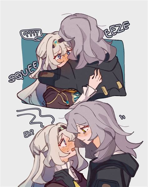 Trailblazer Stelle And Firefly Honkai And 1 More Drawn By Skion