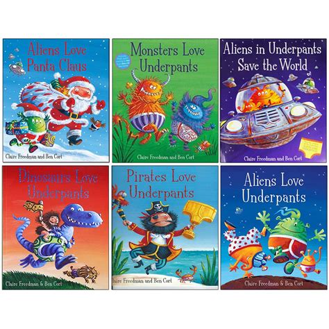 Aliens Love Underpants Collection Series 6 Books Set By Claire Freedman
