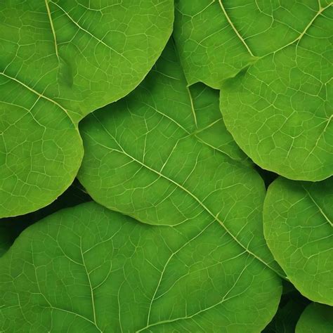 Premium Ai Image Green Leaf Background Texture