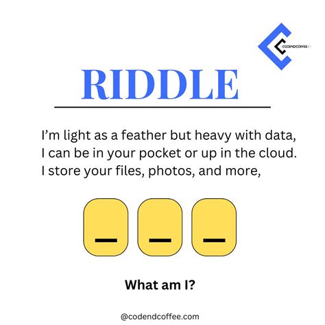 Codendcoffee On Linkedin Techriddle Brainteaser Techtalk Guesswhat