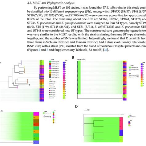 Maximum Likelihood Phylogenetic Tree Of E Coli Klebsiella Pneumoniae Download Scientific
