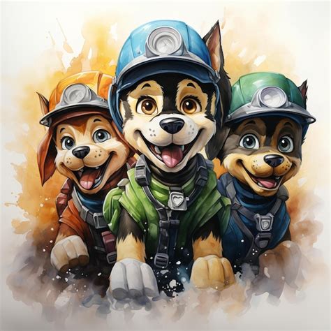 Premium Photo Paw Patrol Heroes Hd Wallpaper
