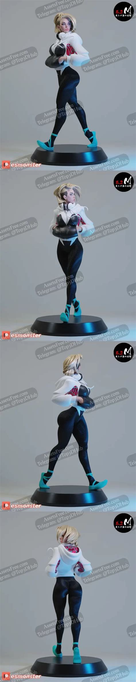 White Spider Gwen Free High Quality Models White Spider Gwen Free High Quality Models