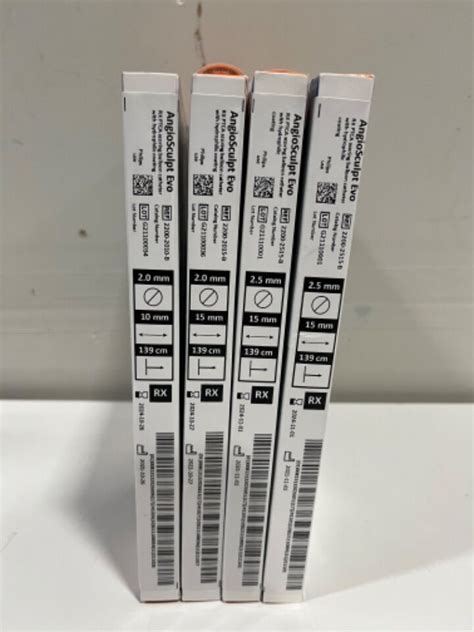 New Philips Angiosculpt Evo 2200 Rx Ptca Scoring Balloon Catheter Lot Of 4 Catheters For Sale
