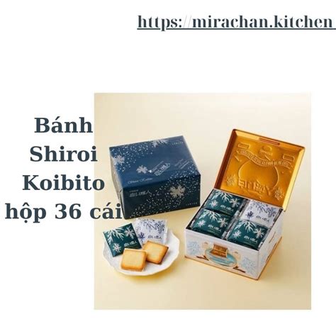 Bánh Shiroi Koibito Của Nhật Hộp Thiếc 36 Cái 27 White 9 Black