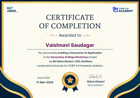Vaishnavi Saudagar On Linkedin Generativeai Generativeai Nxtwave