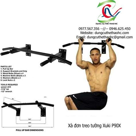 Xà đơn đa Năng Wall Pull Up Bar P90x Xa đơn Treo Tường P90x Giá Rẻ