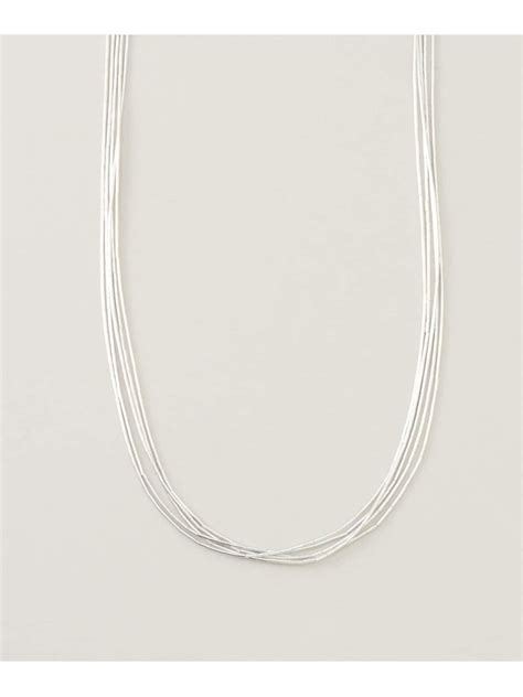 【楽天市場】《追加予約》native Silverstreams ネックレス5連 45cm Nss1005450 Slobe Iena スローブ イエナ アクセサリー・腕時計 ネックレス