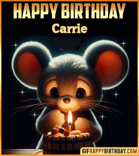 🎉 Happy Birthday Carrie  🎂 Funny And Personalized Animated Wishes