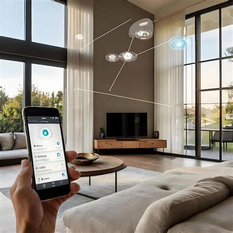 Connected Smart Living Premium Ai Generated Image