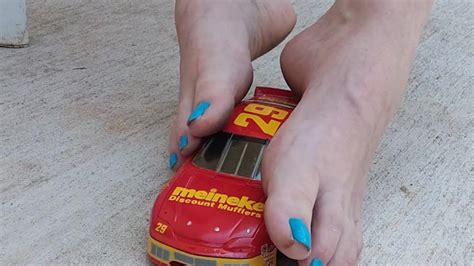 Nascar Model Toy Car Getting A Foot Job From My Huge Feet Before Crushing It Pt 1 Free Sex