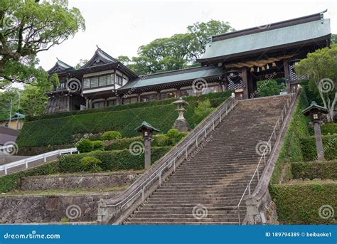 Suwa Shrine In Nagasaki Japan Stock Image Image Of Building Retro