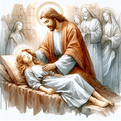 Jairus Daughter Artwork Bible Art