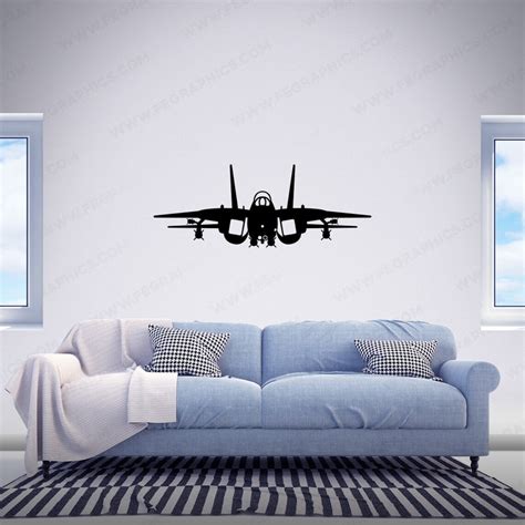 F 14d Tomcat Front Decal F14 Decal F 14d Vinyl Decal F14d Etsy