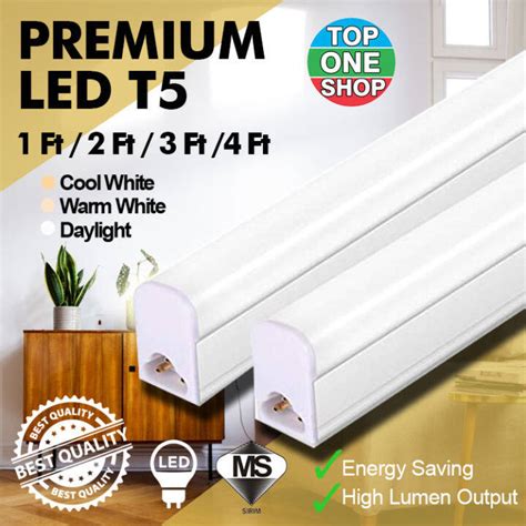 T5 Led Tube Light Lamp Bulb Complete Set Ceiling Light Tube Dl Cw Ww 3