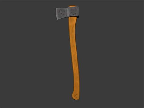 Axe For Cutting Down Trees 3d Model By Mhreez