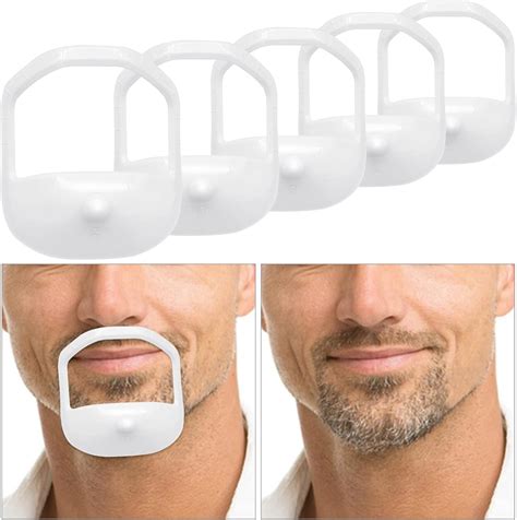 Yaxidaever 5pcs Goatee Shaving Templatebeard Shaping Toolbeard Guide