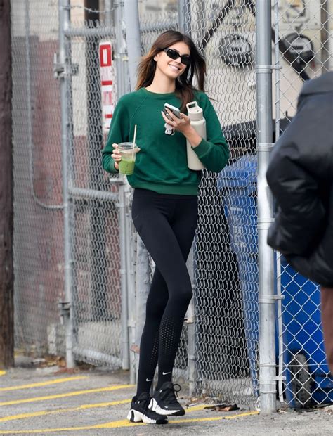 Kaia Gerber Heading To Workout In Los Angeles 11302022 Hawtcelebs