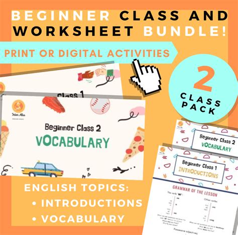 2 Class Bundle Personal Introductions Vocabulary Esl Tefl Efl