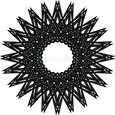 Abstract Black Geometric Pattern On A White Background Stock Illustration Illustration Of