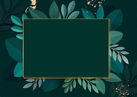 Rectangle Paper Craft Leaf Frame Template Illustration Premium Image