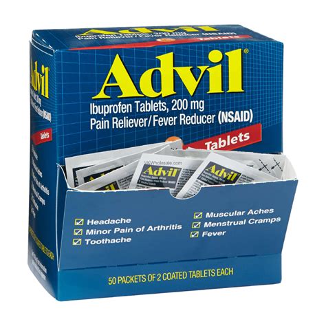 Advil Regular 50 Box North Land Wholesale Supplier