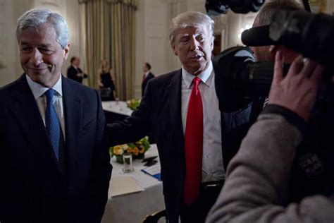 Donald Trump Meets With Jpmorgans Jamie Dimon Apples Tim Cook Top Ceos