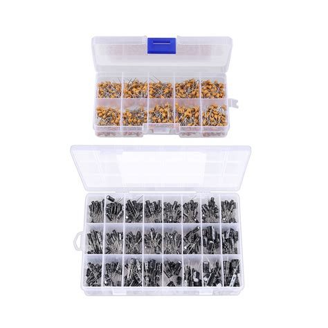 600pcs Ceramic Capacitor Assortment Kit500pcs Electrolytic Capacitor