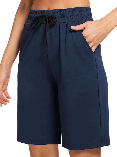 Cadmus Womens 9 Bermuda Shorts Casual Loose Comfy Drawstring