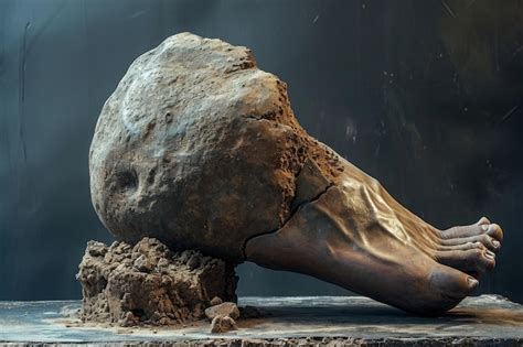 Premium Ai Image A Surprising Sight Of A Large Rock With A Foot