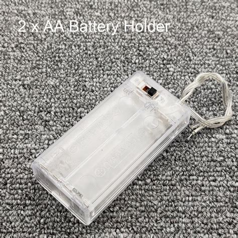Aa Battery Holder Battery Storage Case With Switch Grandado