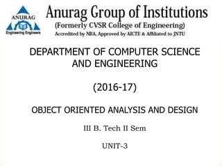 OOAD Unit Ppt UML And ANALYSISI AND DESIGN PPT
