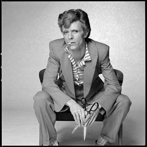 Terry Oneill David Bowie In A Mustard Burretti Suit 1974 Art