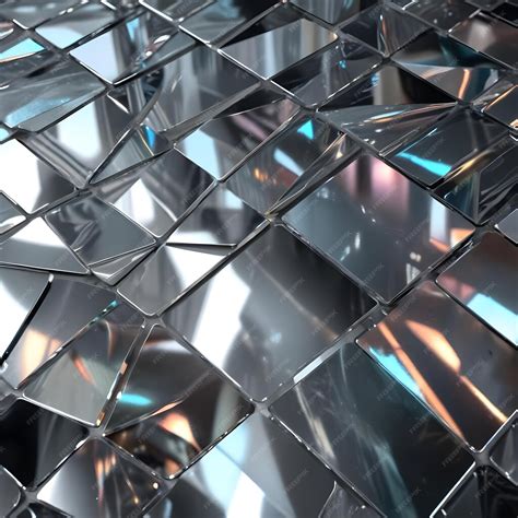 Chrome Glass Texture Wallpaper Premium Ai Generated Image