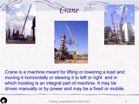basics of crane ppt