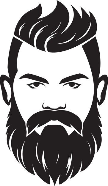 Premium Vector Vintage Vibes Embracing Classic Beard Styles Of Yesteryear