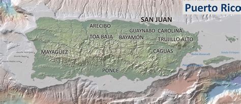 High Resolution Map Of Puerto Rico