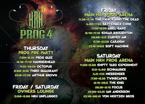 HRH Prog Sci Fi Weekender Preview Festival News Festivals For All