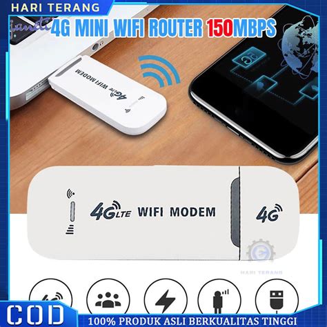Jual [spot] Modifikasi Wifi Kecil 4g Mendukung Semua Kartu Komunikasi 150 Mbps Modem Mifi 4g Lte