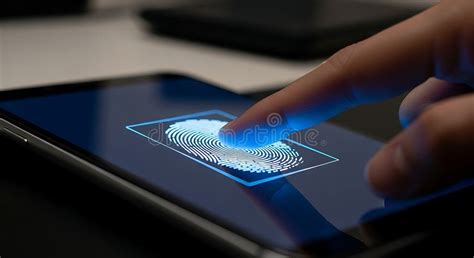 Touch Digital Fingerprinting Stock Illustrations 108 Touch Digital