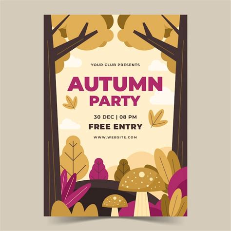 Free Vector Hand Drawn A W Poster Design