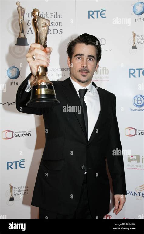 Colin Farrell With His Best Actor In A Lead Role Film Award At The