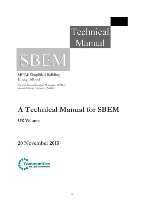 Pdf A Technical Manual For Sbem Uk Uk · The National