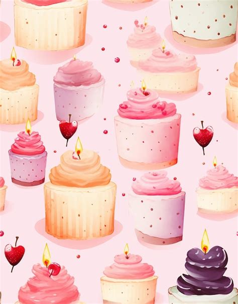 Premium Ai Image Beautiful Patterned Cake Background