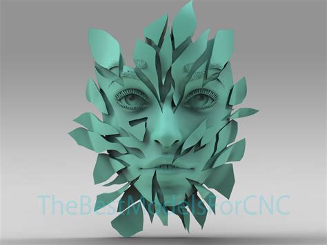 📁 3d Model Stl File For Cnc Router Laser And 3d Printer Face Fragments