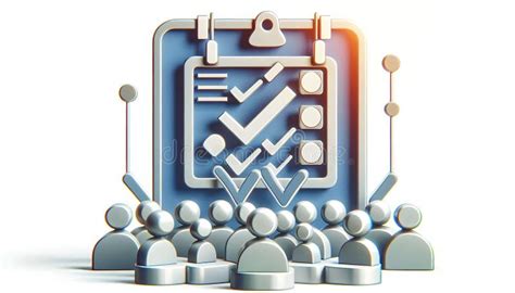 Online Poll Icon Concept As A Poll Icon With Checkmarks Symbolizing