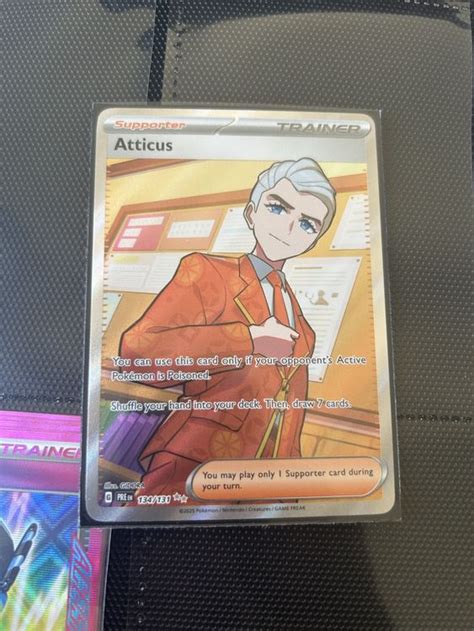 Prismatic Evolutions Atticus Full Art 🇬🇧 Neuf Voir Description à