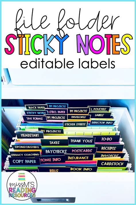 File Folder Organization Teacher Organization Classroom Labels